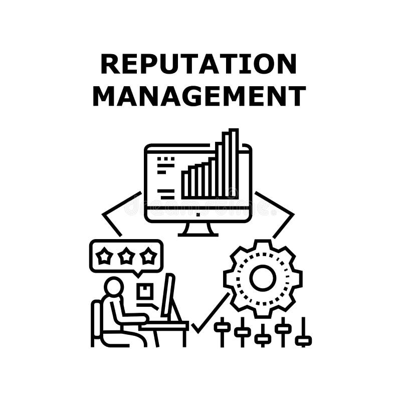 Making Reputation Concept Icon Stock Illustration - Illustration of ...