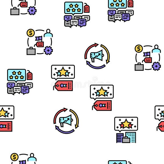 Reputation Management Vector Seamless Pattern Stock Vector ...