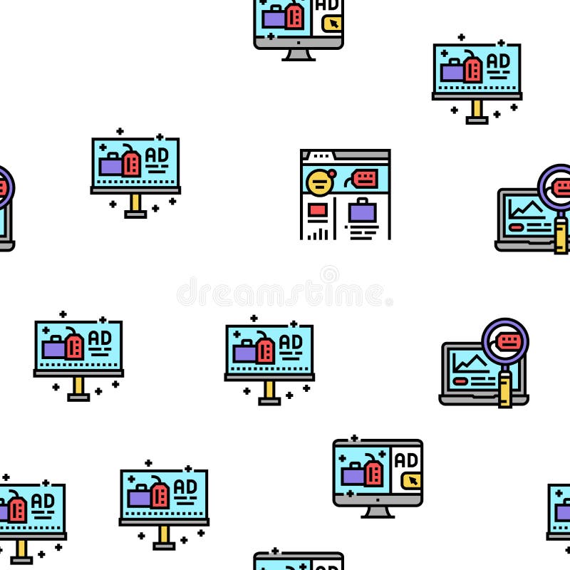 Reputation Management Vector Seamless Pattern Stock Vector ...