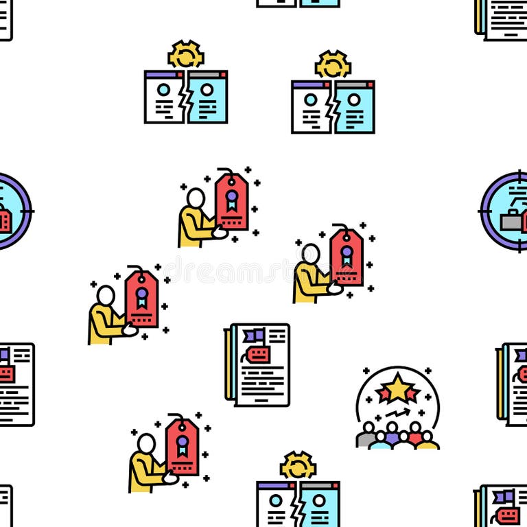 Reputation Management Vector Seamless Pattern Stock Vector ...