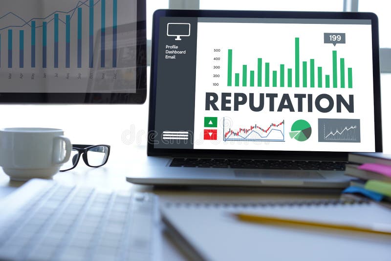 REPUTATION Popular Ranking Honor Reputation Management Branding Stock ...