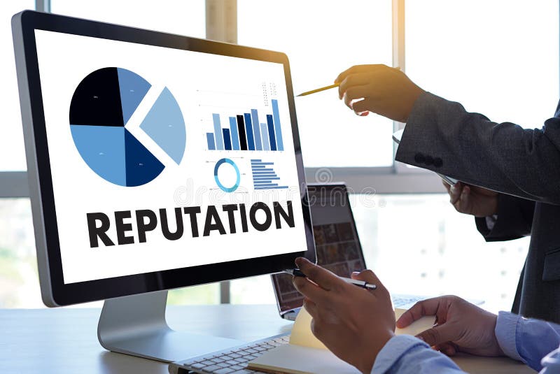 REPUTATION Popular Ranking Honor Reputation Management Branding Stock ...