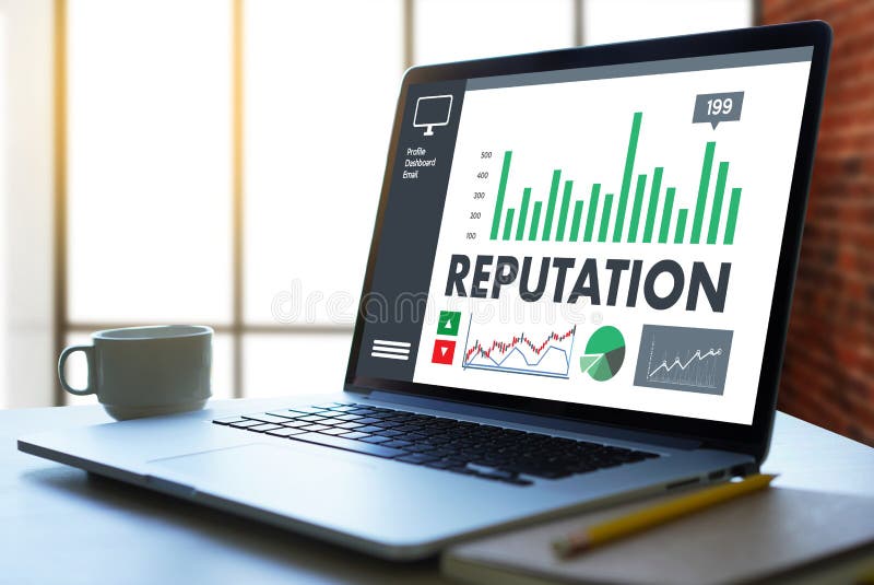 REPUTATION Popular Ranking Honor Reputation Management Branding Stock ...