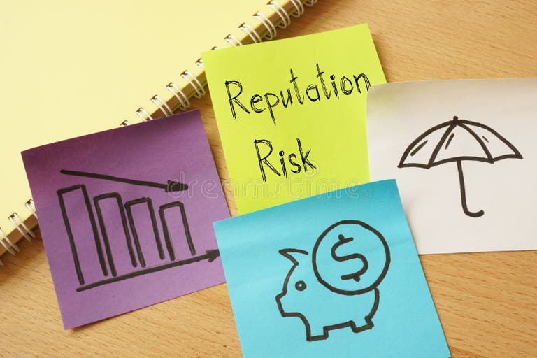 Reputation Risk is Shown on the Business Photo Using the Text Stock ...