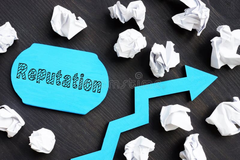 Reputation is Shown on the Business Photo Using the Text Stock Photo ...