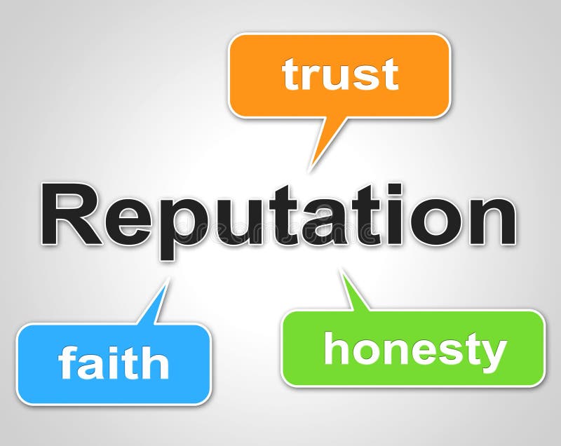 Reputation Trust Respect Credibility Measurement Stock Illustration ...