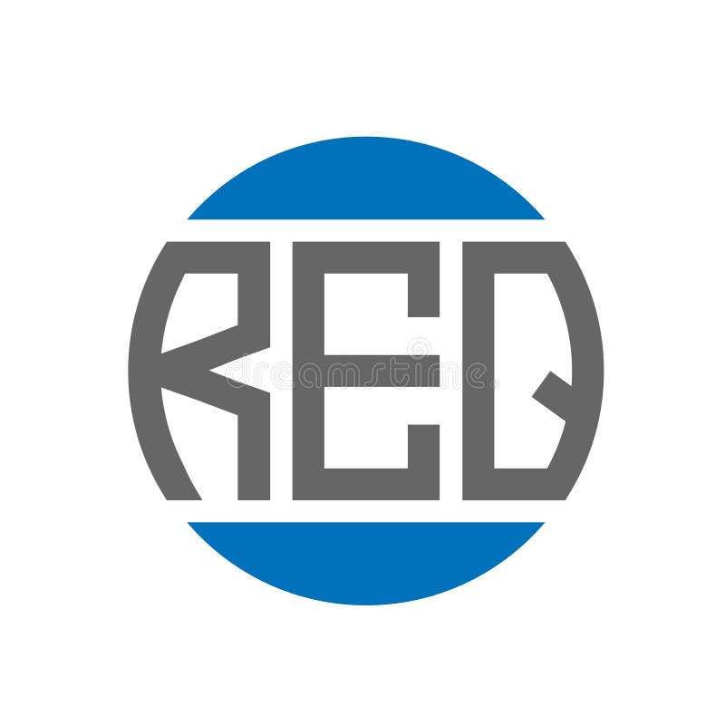 REQ Letter Logo Design on White Background. REQ Creative Initials ...