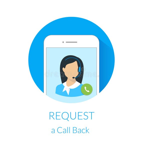 Request a call back stock vector. Illustration of helpline - 51703338