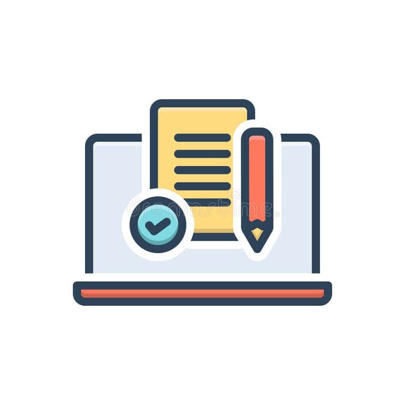 Color Illustration Icon for Request Clarification, Request and Online ...