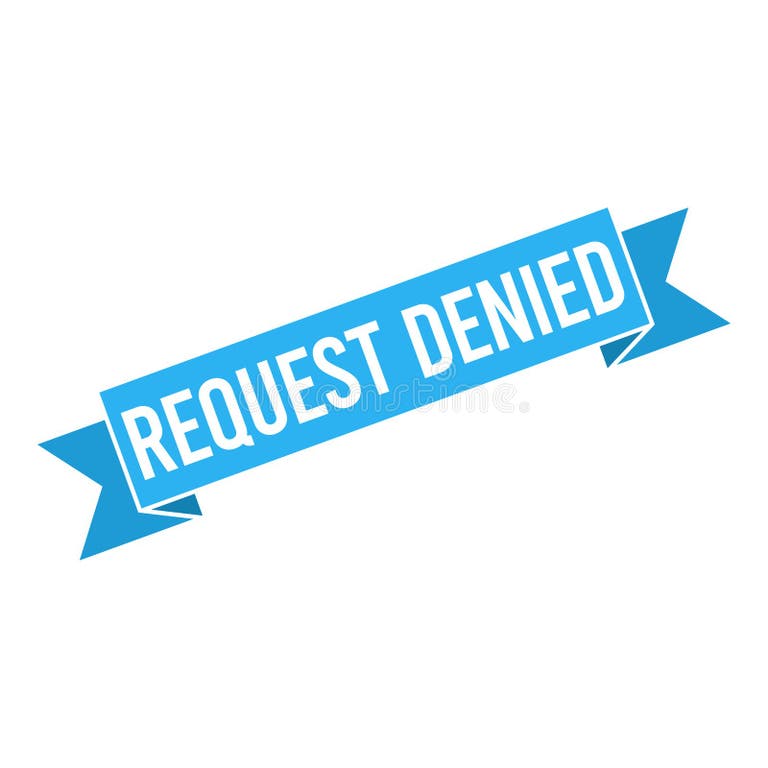 Request Denied Letter Rubber Stamp Vector Design Template Stock Vector ...