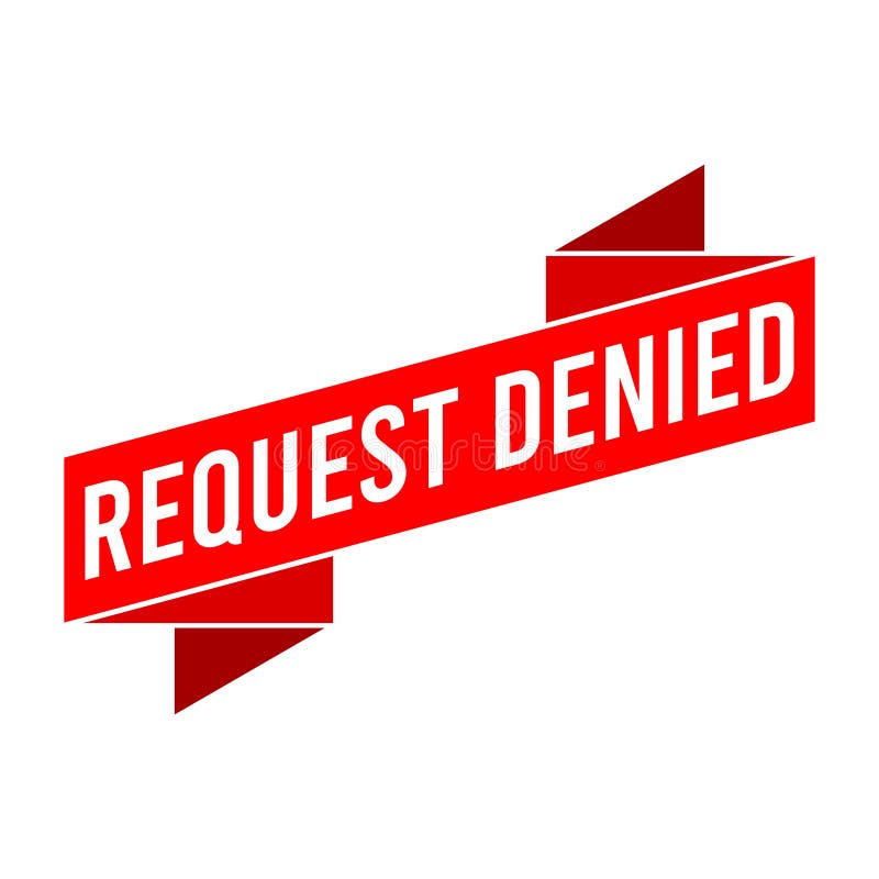Request Denied Letter Rubber Stamp Vector Design Template Stock Vector ...