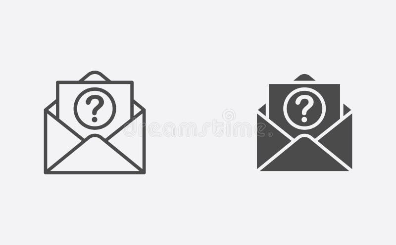 Request Filled and Outline Vector Icon Sign Symbol Stock Vector ...
