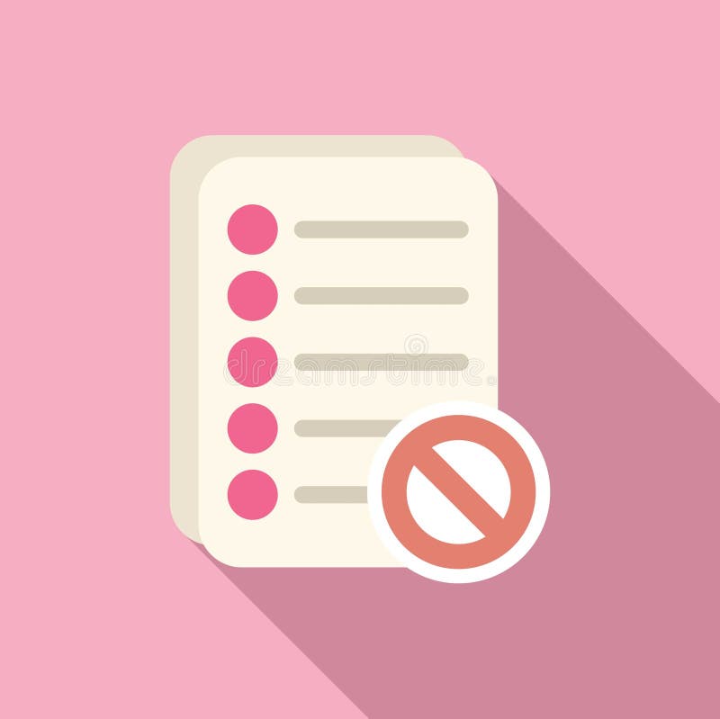 Request Mark Disclaimer Icon Flat Vector. Modern Notice Stock ...