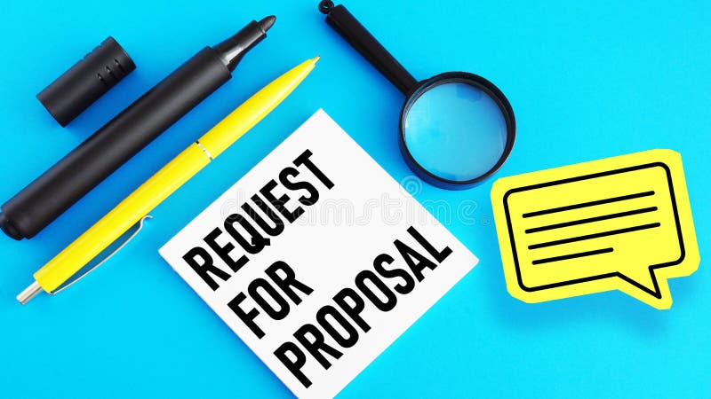 Request for Proposal RFP is Shown Using the Text Stock Image - Image of ...