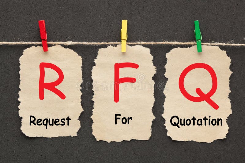 RFQ - Request for Quotation Acronym on Notepad, Business Concept ...