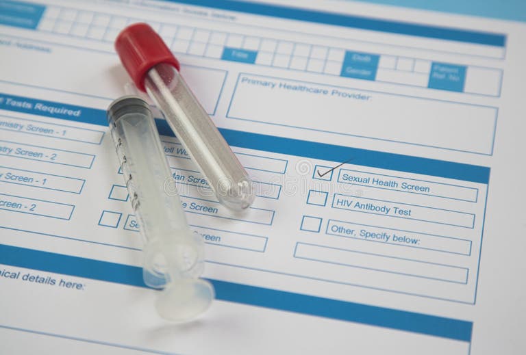 Request for Sexual Health Screen Stock Photo - Image of venereal ...