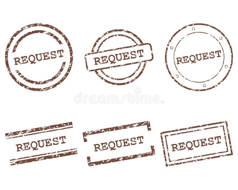 Request stamps stock vector. Illustration of business - 160739787