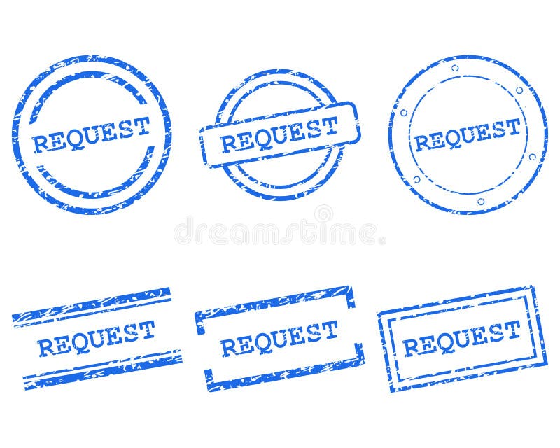 Request stamps stock vector. Illustration of business - 160739787