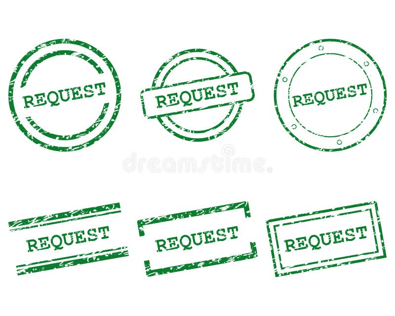 Request stamps stock vector. Illustration of text, sign - 160901340