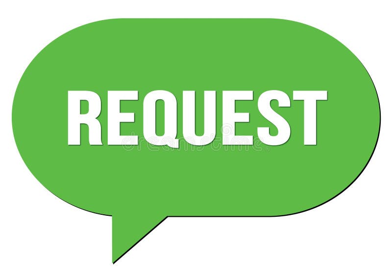 REQUEST Text Written on Green Vintage Stamp Stock Illustration ...