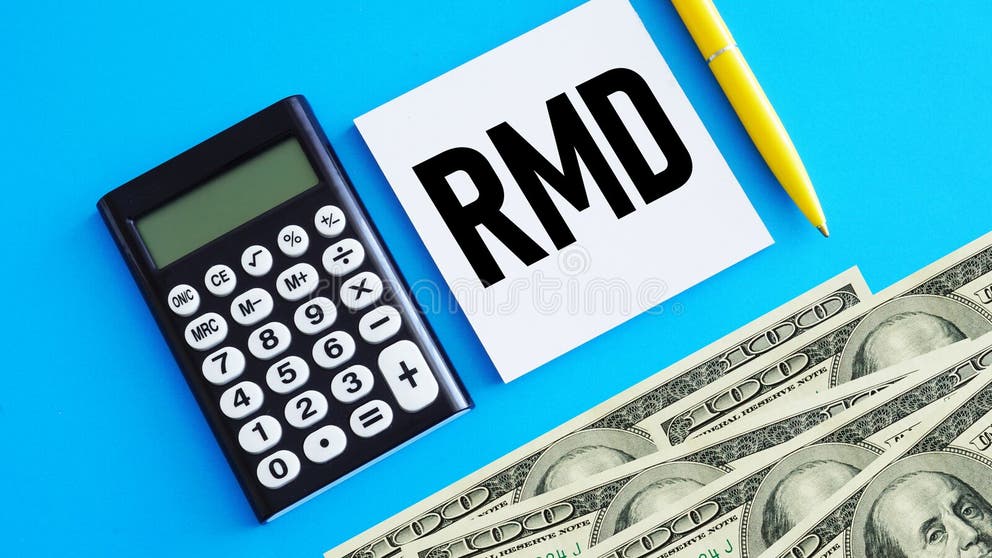 Required Minimum Distributions RMD is Shown As Business Concept Stock ...