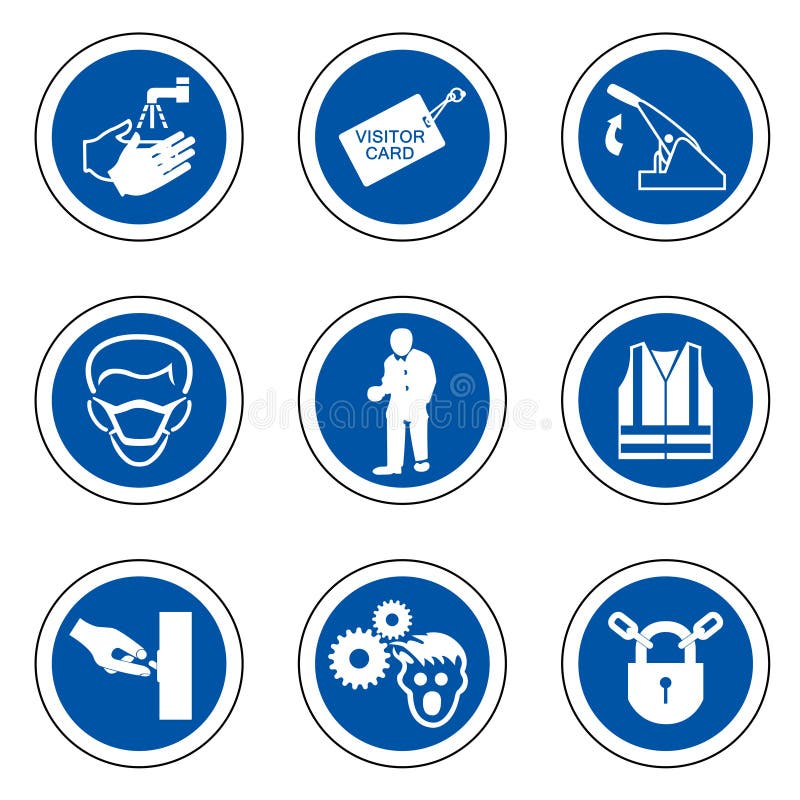 Required Personal Protective Equipment (PPE) Symbol,Safety Icon,Vector ...