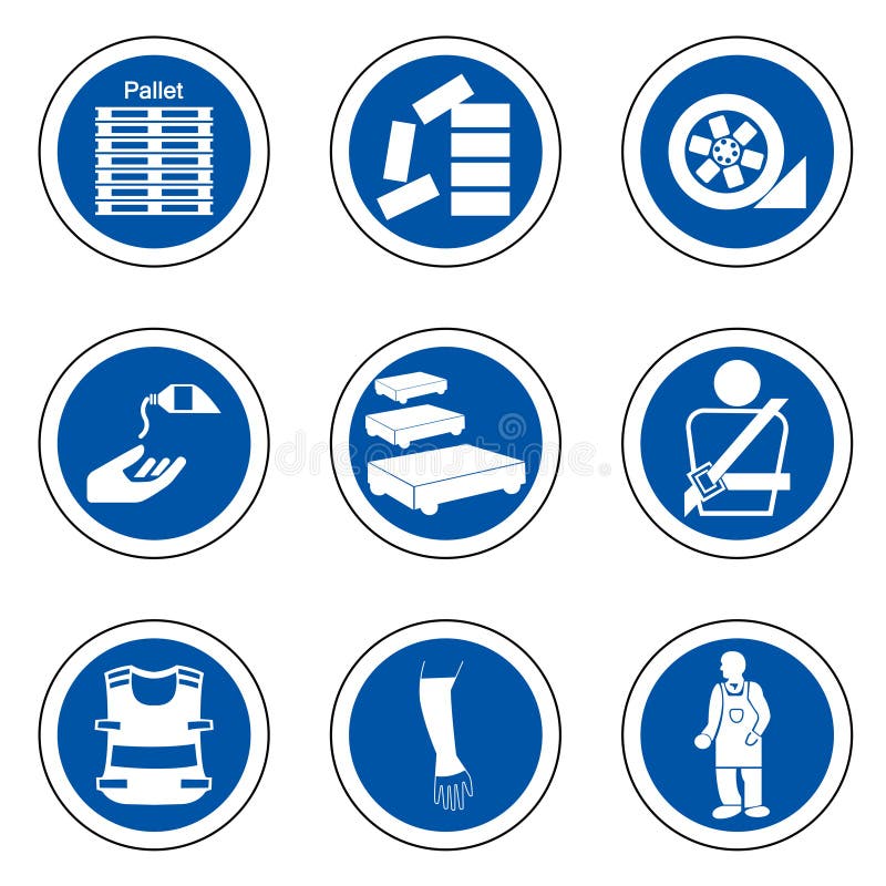Required Personal Protective Equipment (PPE) Symbol,Safety Icon,Vector ...