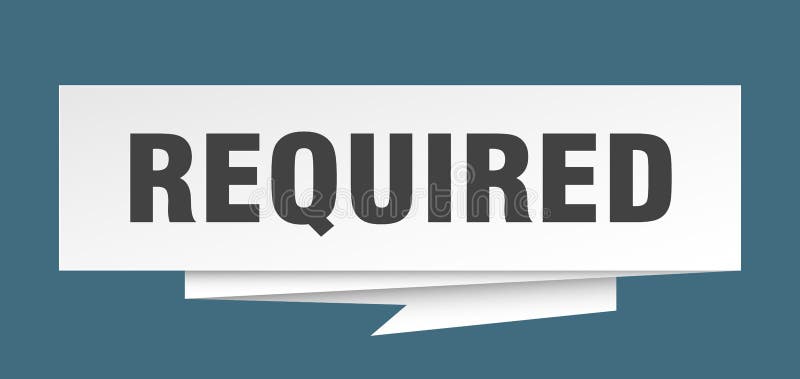 Required stock vector. Illustration of flat, mark, blue - 124344940