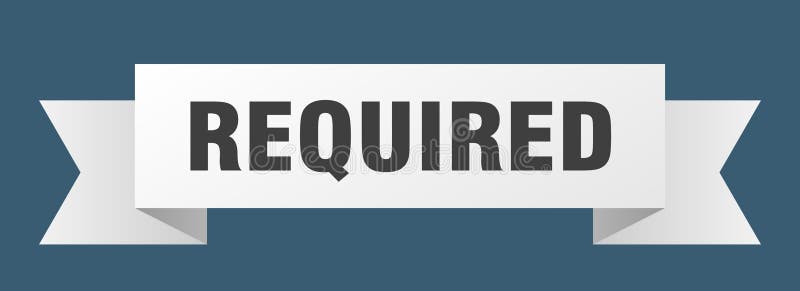 Required ribbon. stock vector. Illustration of element - 153903684