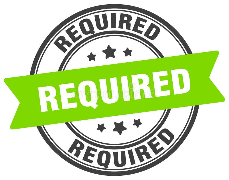 Required stamp stock vector. Illustration of retro, textured - 136954052