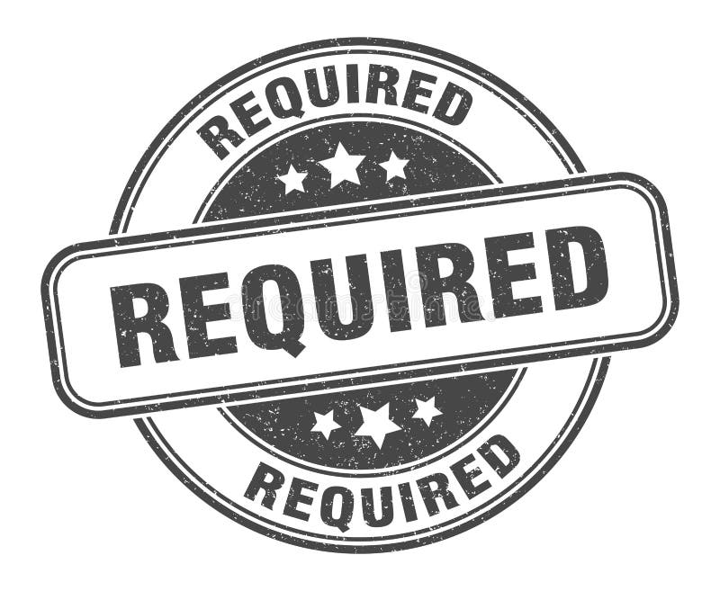 Required Stamp. Required Square Grunge Sign Stock Vector - Illustration ...