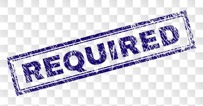 Grunge REQUIRED Rectangle Stamp Stock Vector - Illustration of word ...