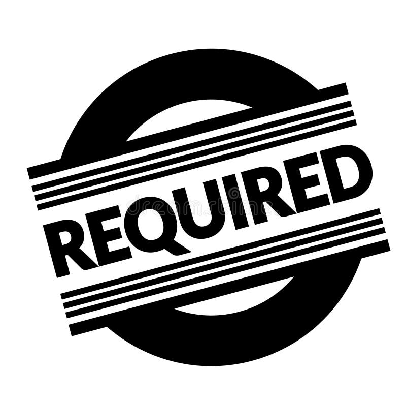 Required stamp on white stock vector. Illustration of aged - 124219575