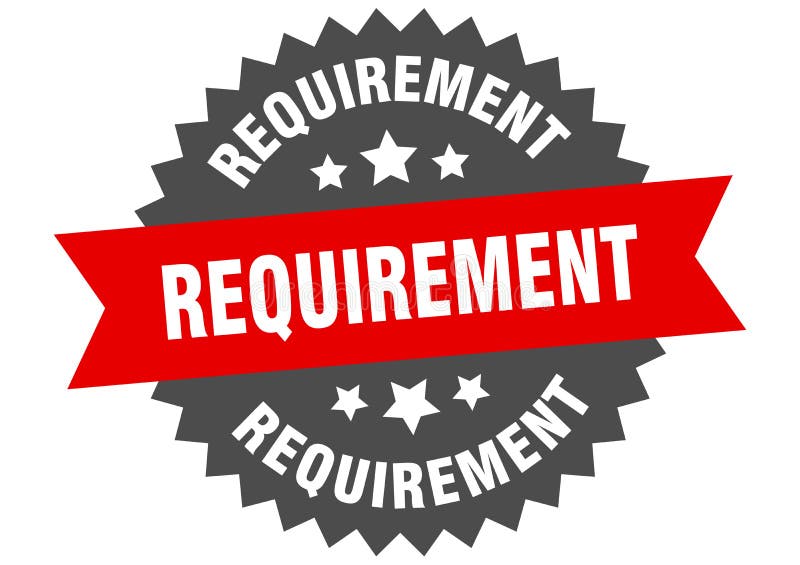 Requirement Sticker Stock Illustrations – 491 Requirement Sticker Stock ...