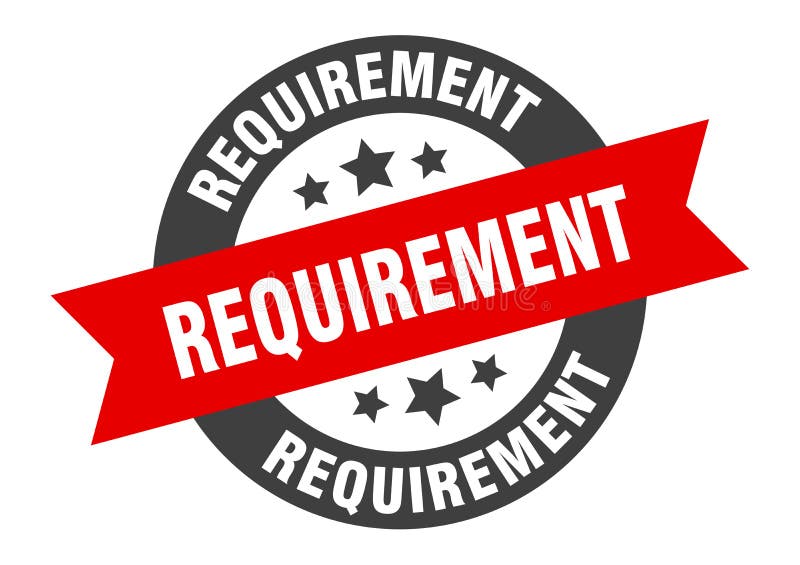 Requirement Sign Stock Illustrations – 1,645 Requirement Sign Stock ...