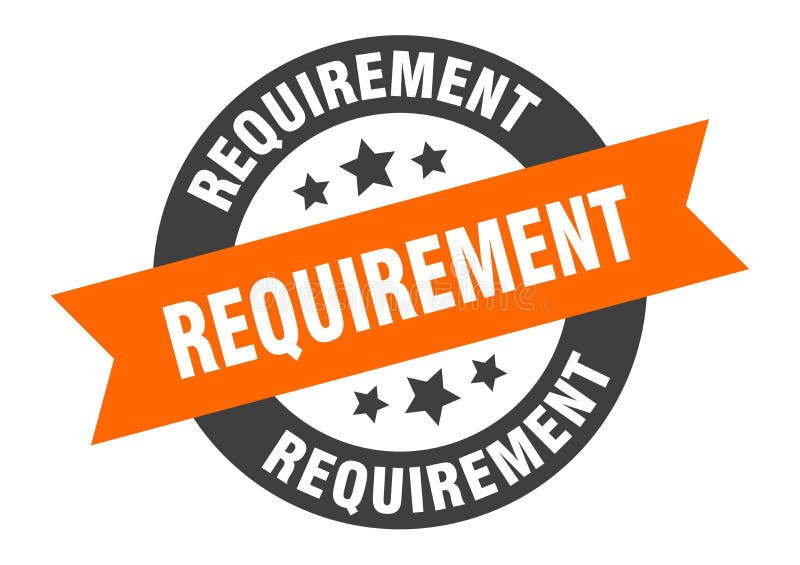 Requirement Sticker Stock Illustrations – 491 Requirement Sticker Stock ...
