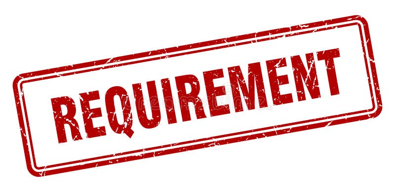 Requirement Sign Stock Illustrations – 1,645 Requirement Sign Stock ...