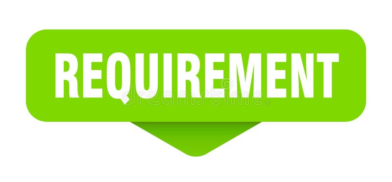 Requirement Sign Stock Illustrations – 3,587 Requirement Sign Stock ...