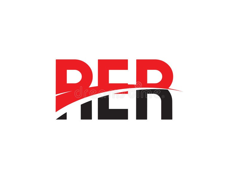 RER Letter Initial Logo Design Vector Illustration Stock Vector ...