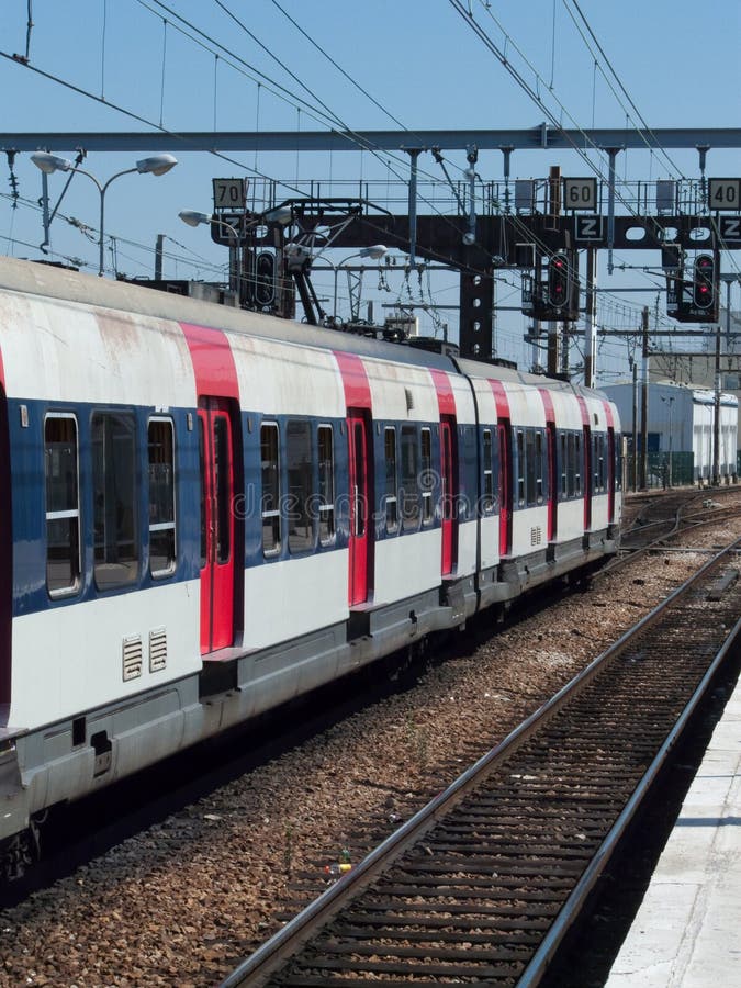 RER train stock image. Image of train, massy, palaiseau - 64039157