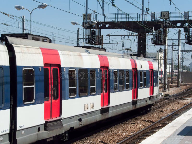 RER train stock image. Image of metro, palaiseau, french - 64039191