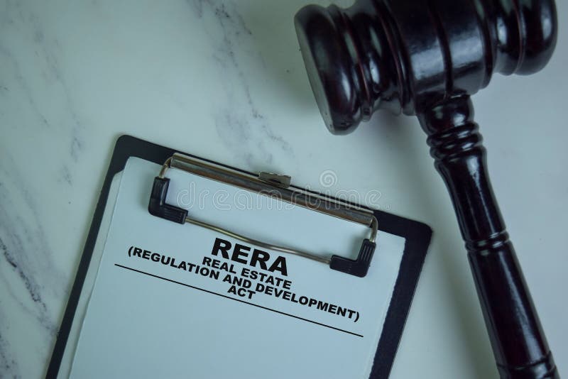 RERA - Real Estate. Regulation and Development Act Write on a Paperwork ...