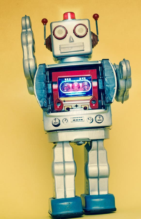 Rerto robot toy stock photo. Image of marriage, love - 59466368