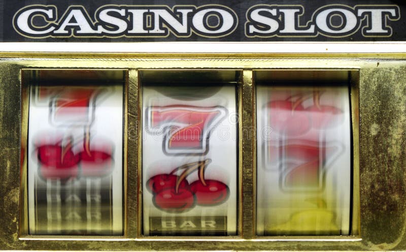 Rerto Slot Machine Close Up Stock Photo - Image of money, chance: 111089654