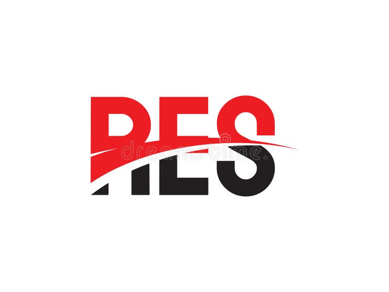 RES Letter Initial Logo Design Vector Illustration Stock Vector ...