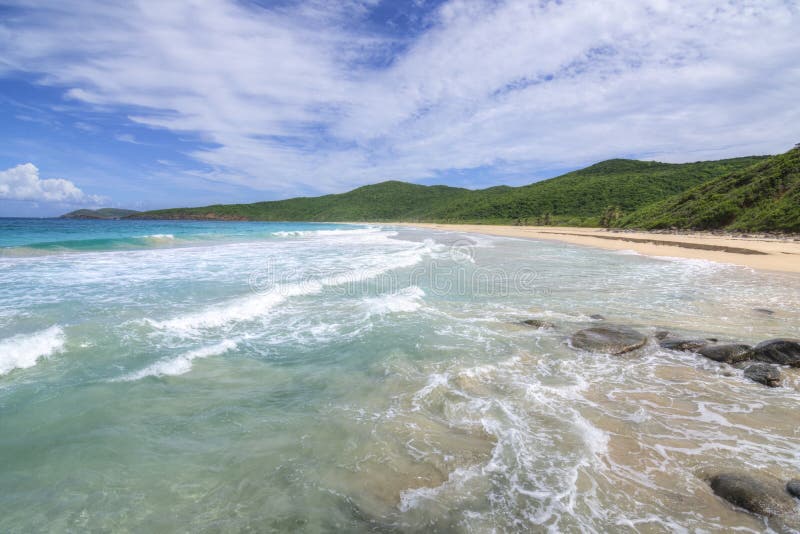 Resaca-Strand Auf Isla Culebra Stockfoto - Bild von hinterziehung ...