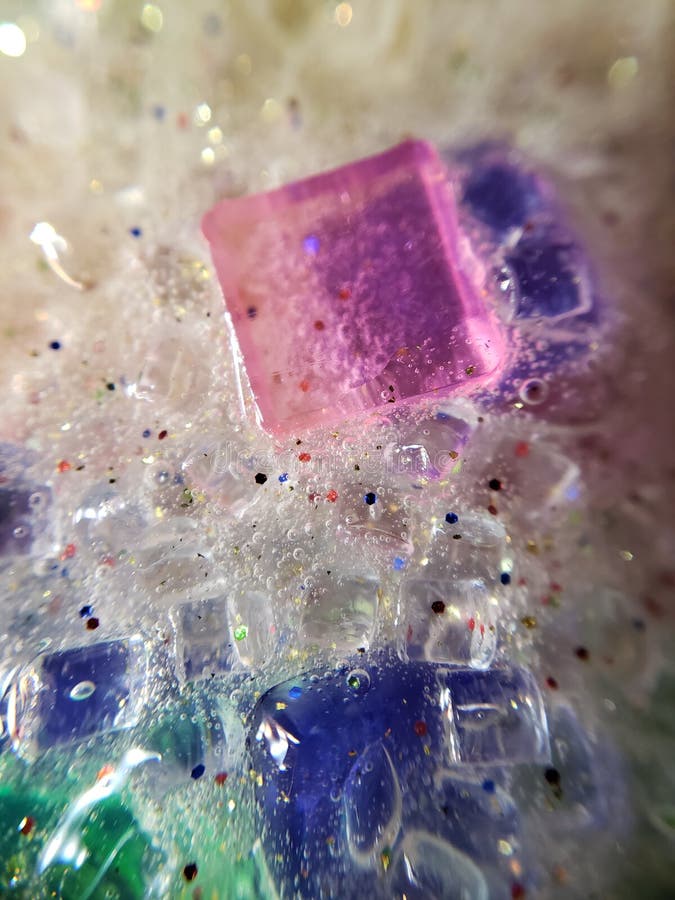 Resbaladizo Crujiente Con Perlas Y Colores Foto de archivo - Imagen de ...