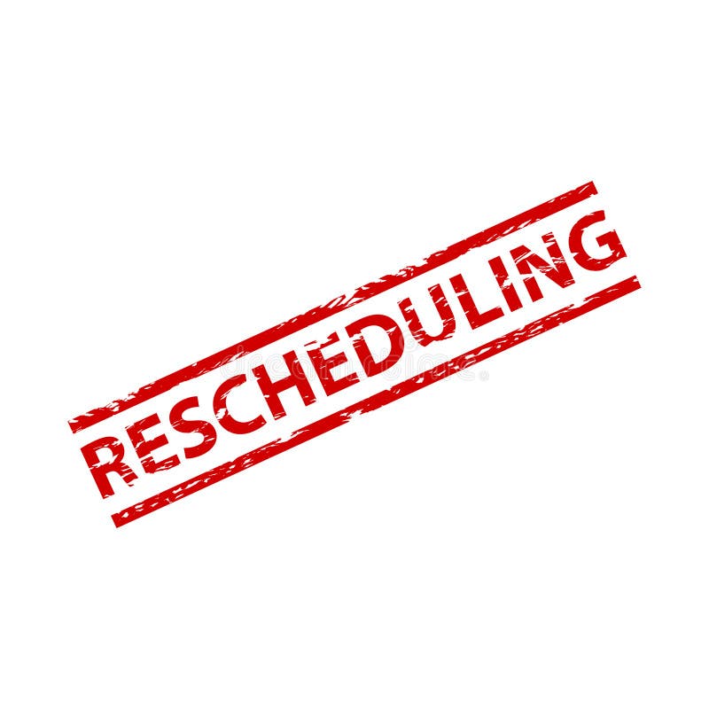 Rescheduling Event Rubber Stamp in Red Color Stock Vector ... Rescheduling Event Rubber Stamp in Red Color Stock Vector ...