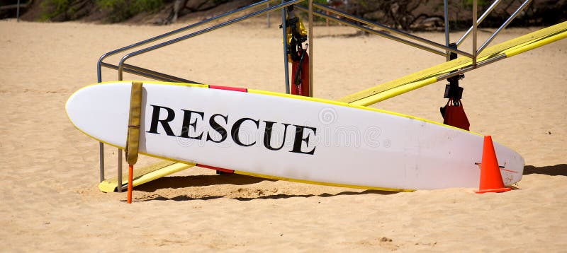 Lifeguard Board At Surfers Paradise Stock Image - Image of board, safe ...