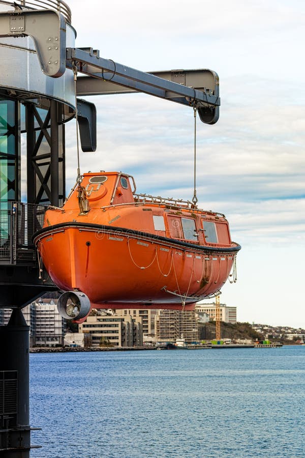 Oil rig rescue boats stock photo. Image of drilling, port - 51970066